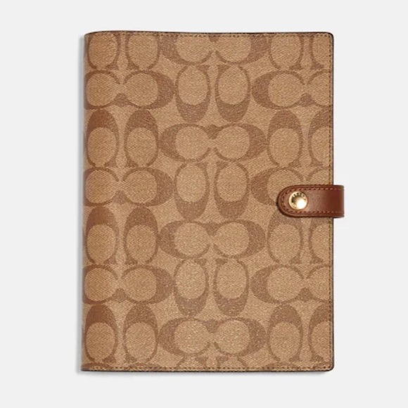 Coach | Accessories | Nwt Coach Signature Canvas Journal Cover Notepad ...
